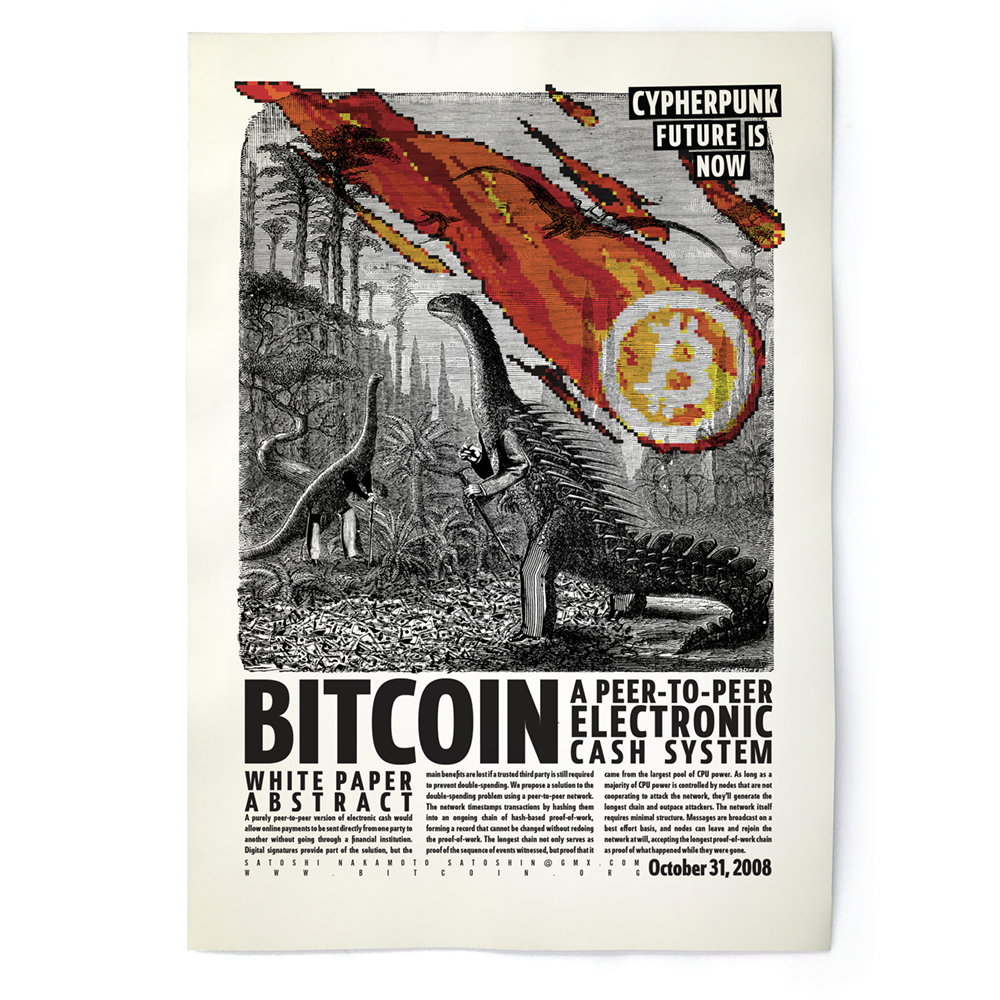 BITCOIN WHITE PAPER / bitcoin art