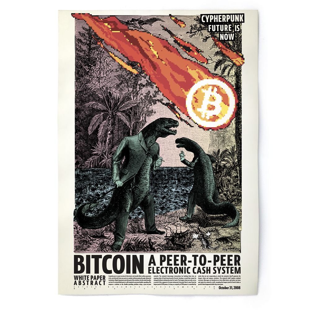 BITCOIN WHITE PAPER / bitcoin art