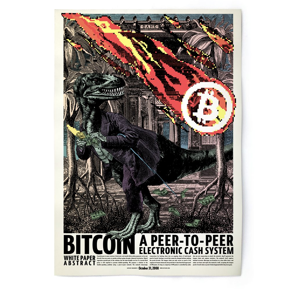 BITCOIN WHITE PAPER / bitcoin art